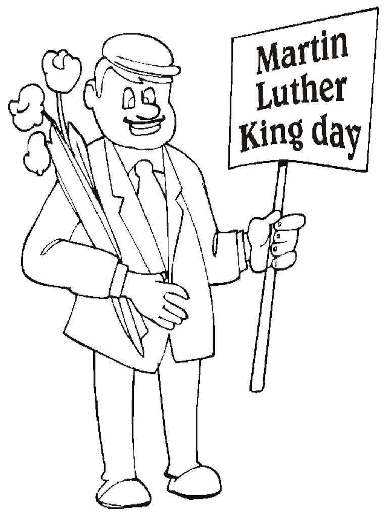 Martin Luther King Jr Coloring Pages And Worksheets Best Coloring